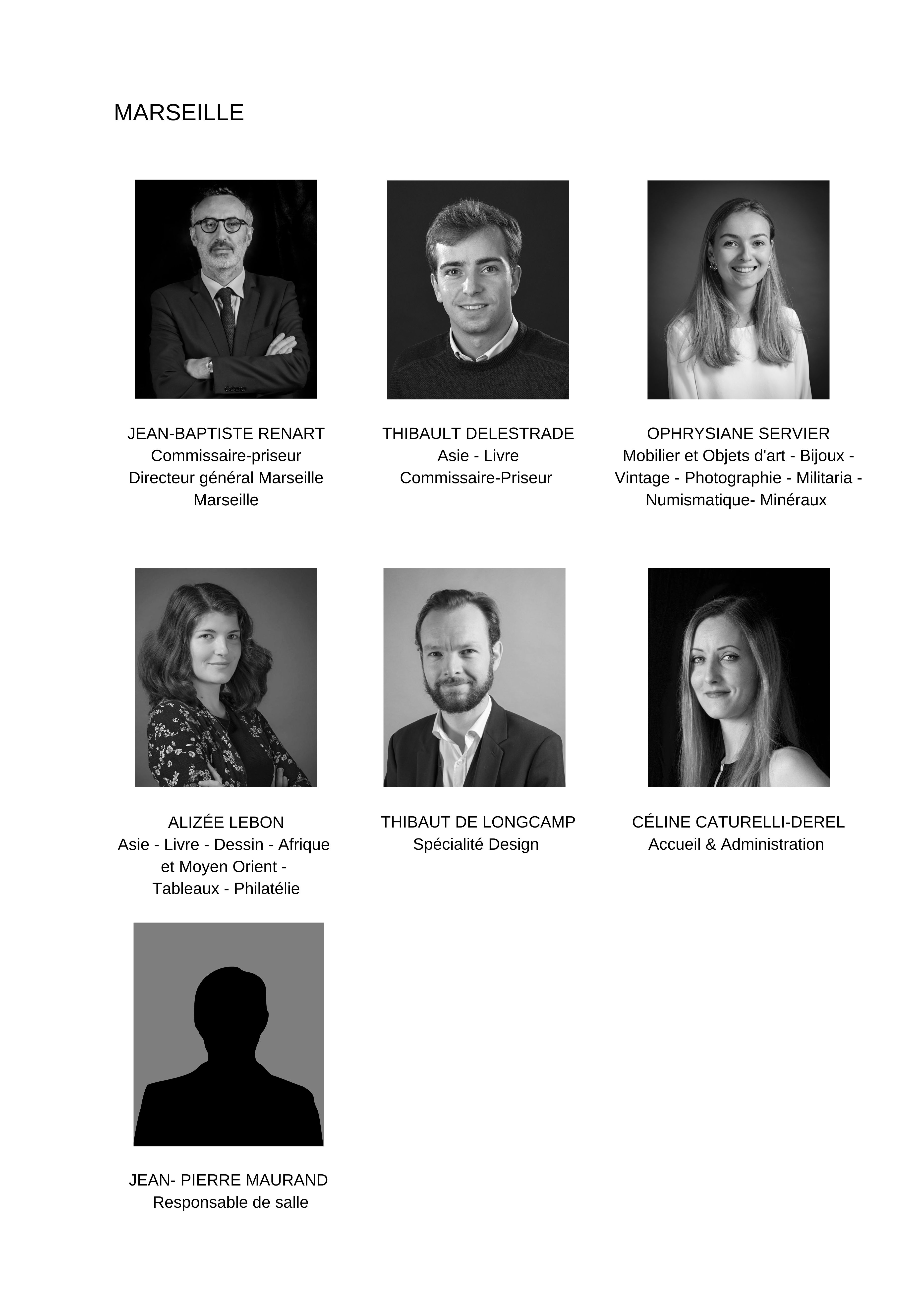 Notre équipe - Ventes aux enchères - De Baecque